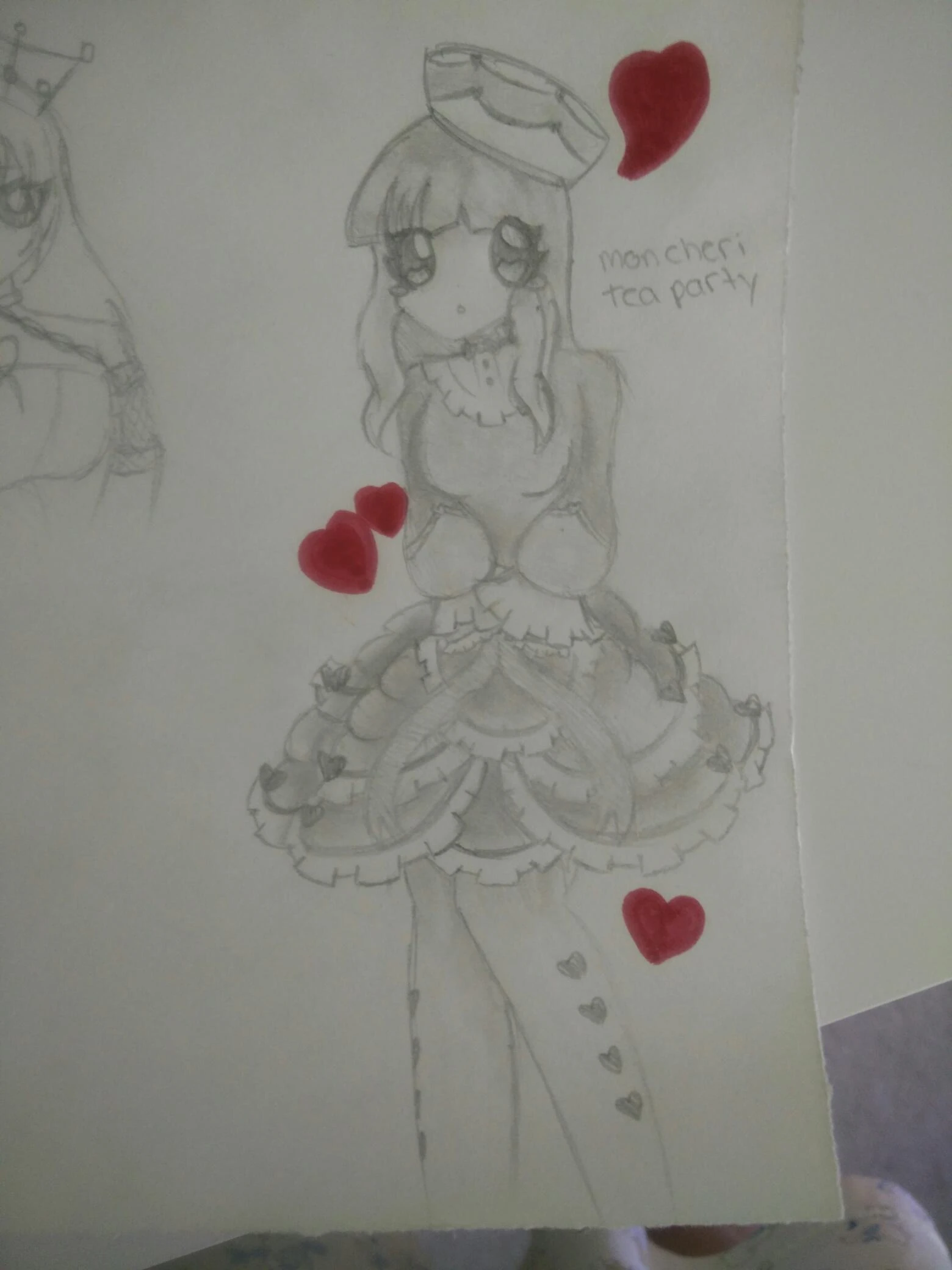 Mon cheri tea party set drawing! | Fandom