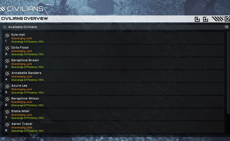 Civilians Manager | Before Darkness Falls Wiki | Fandom