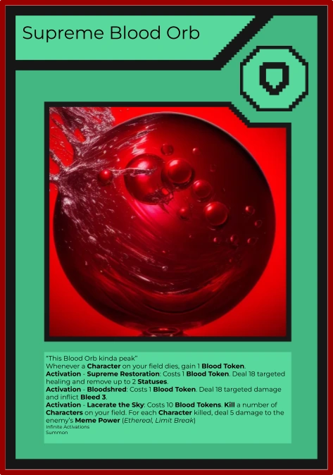 Supreme Blood Orb | Belectonic Arts Official Wiki | Fandom