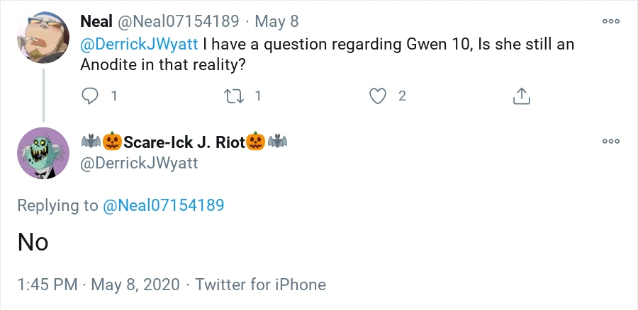 Since Gwen didn't inherit Anodite powers in the Gwen 10 timeline, I ...