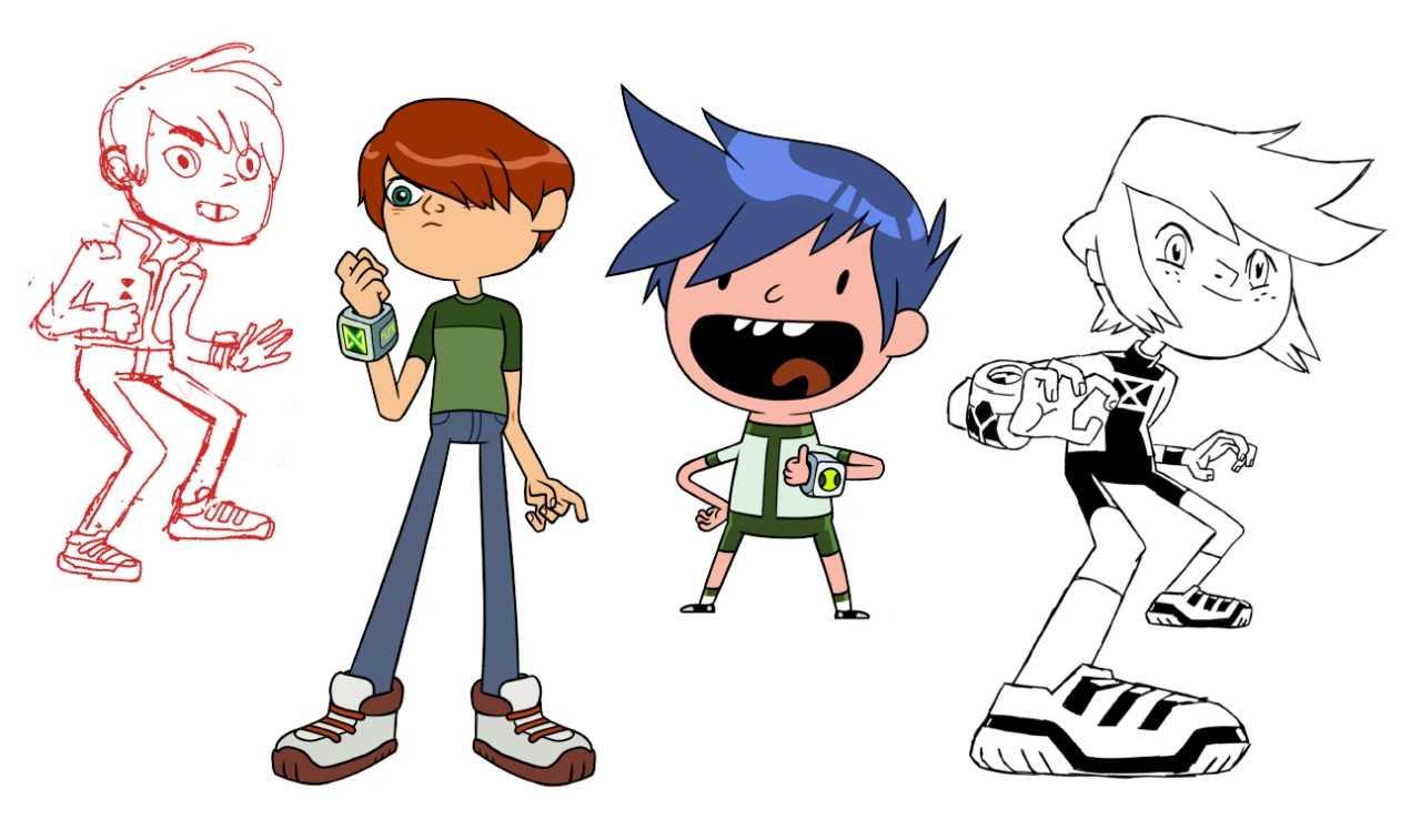 Ben 10 reboot concept art - batteryrot