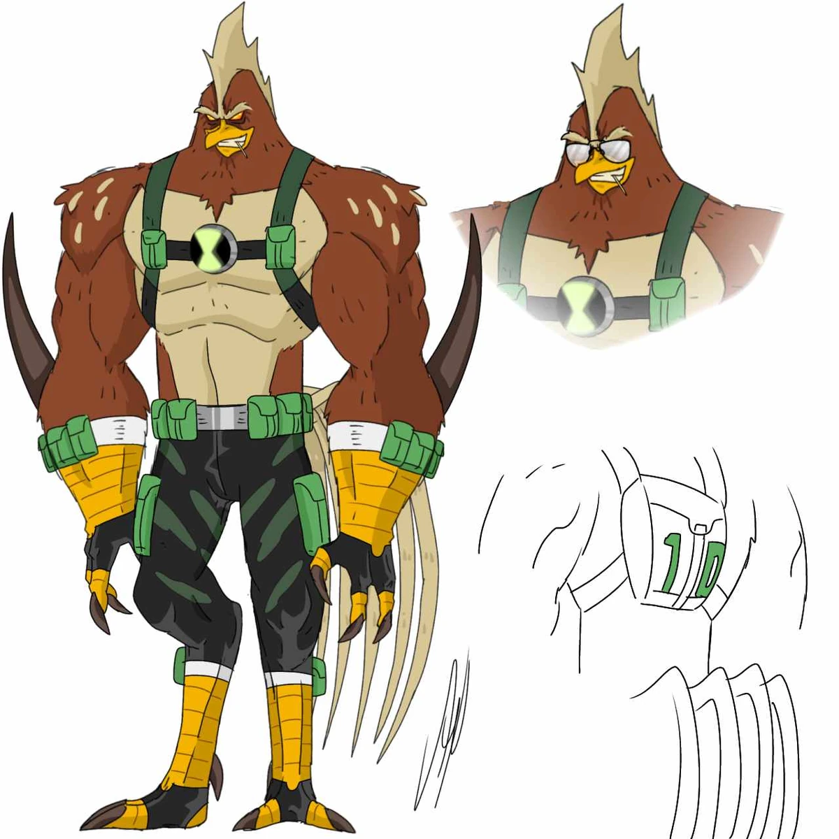 Kickin Hawk (Ominihero) | Ben 10 Fan Fiction Wiki | Fandom