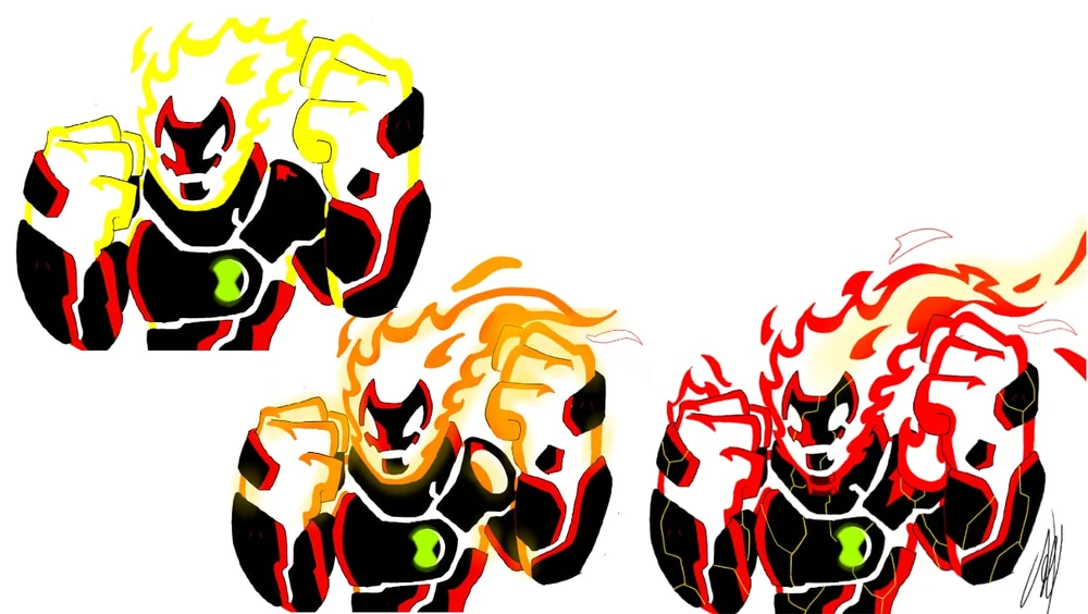 Heatblast - Ben 10 Rise of The Omnihero Minecraft Skin
