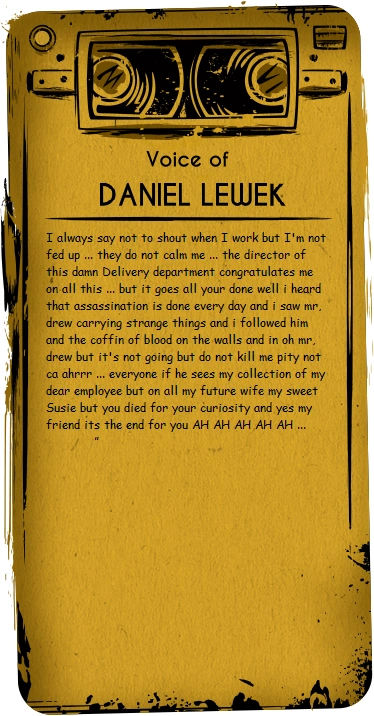 Daniel Lewek | Bendy and the Ink Machine OC Wiki | Fandom