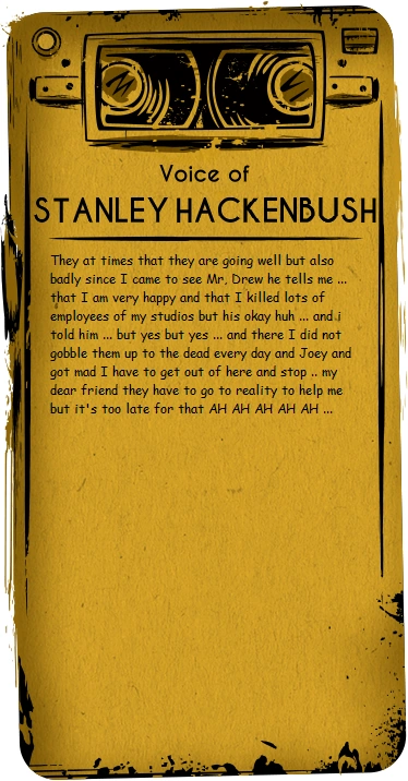 Stanley Hackenbush | Bendy and the Ink Machine OC Wiki | Fandom