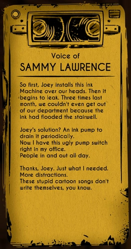 Sammy Lawrence | Bendy Wiki | Fandom