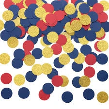 Red, Yellow and Blue Foil Celebration Confetti | Best Baby Einstein ...