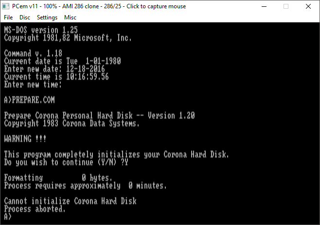 MS-DOS:1.25:CDS OEM:1.03/PREPARE.COM | Beta Changes Wiki | Fandom