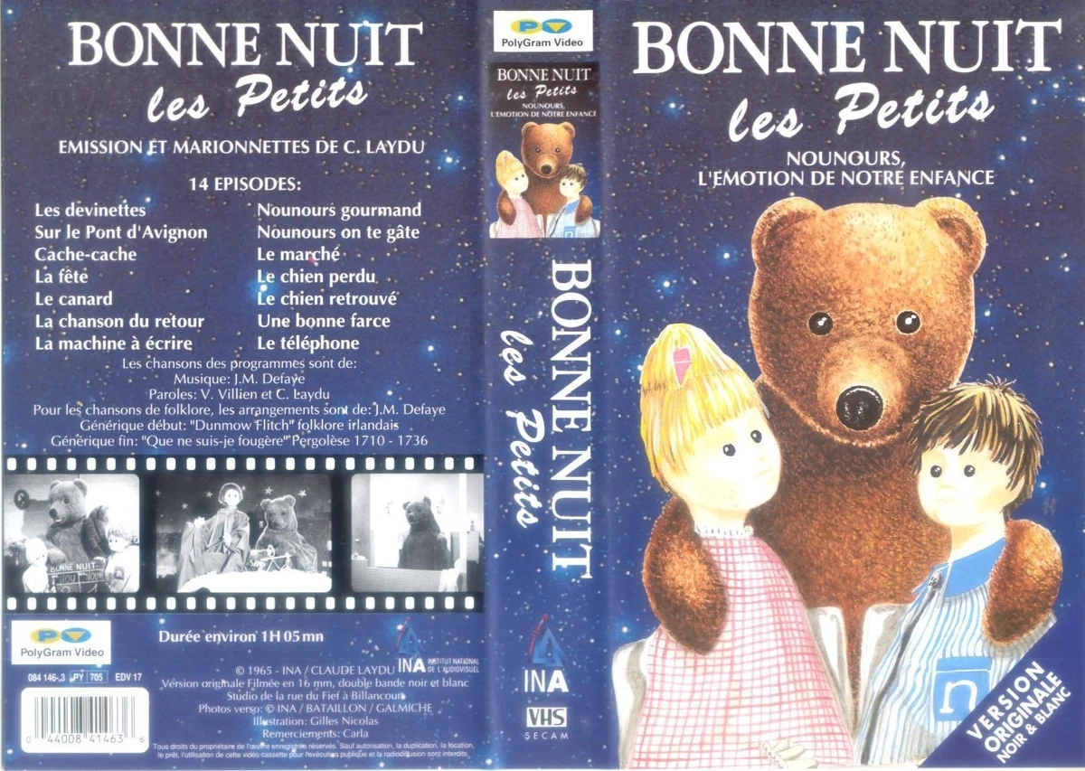 Polygram Video (France) - Bonne nuit les petits - Nounours, l'émotion de notre enfance (1992 ...