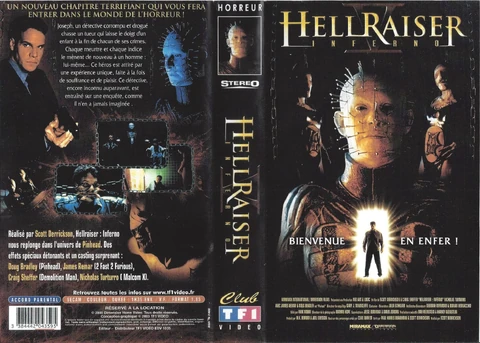 Club TF1 Vidéo (France) - Hellraiser Inferno (2003) (Location) | Wiki VHS | Fandom
