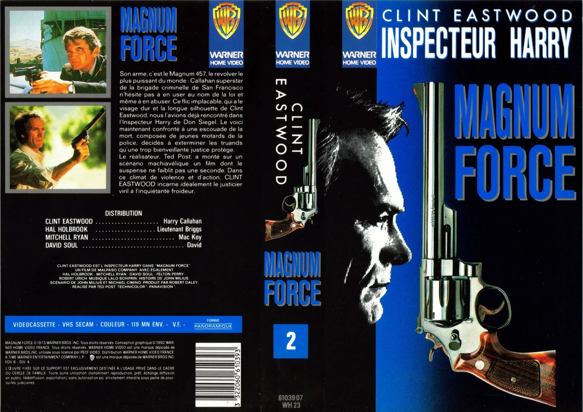 Warner Home Video (France) - Magnum Force (1992) (Vente) | Wiki VHS ...