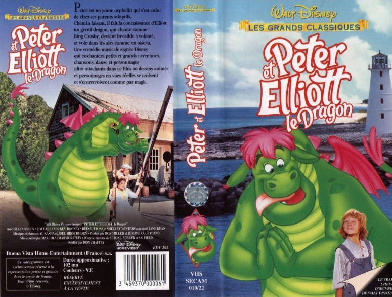 WDHV (France) - Peter et Elliott le dragon (1998) (Vente) | Wiki VHS ...