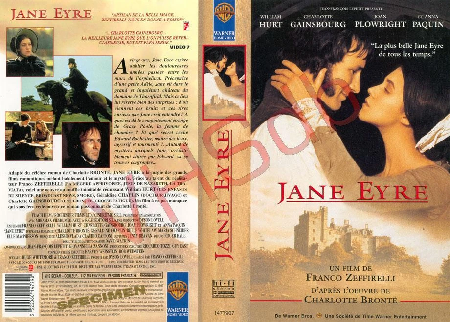 Warner Home Video (France) - Jane Eyre (1997) (Vente) | Wiki VHS | Fandom