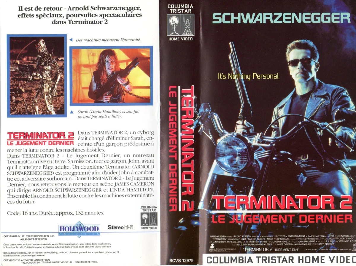 Columbia Tristar Home Video (Belgique) - Terminator 2 : Le jugement dernier (1992) (Vente ...