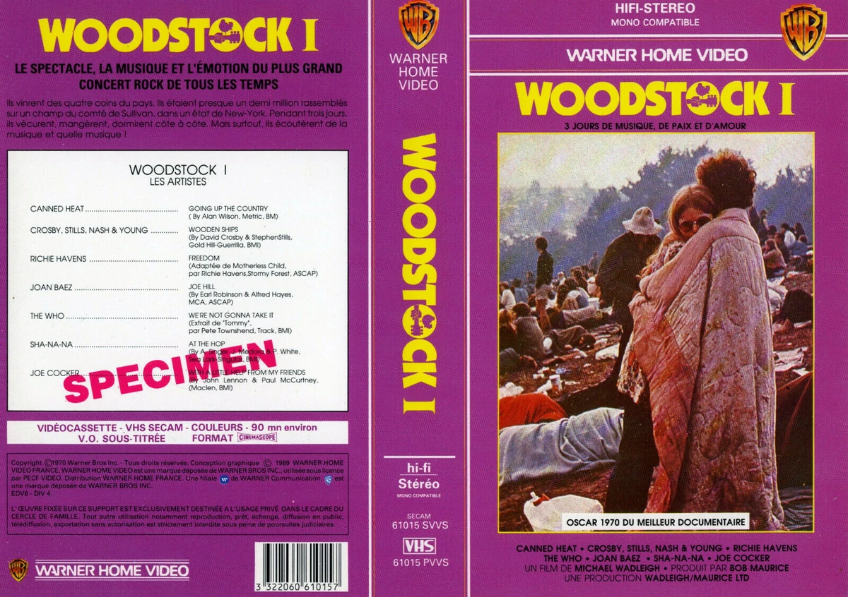 Warner Home Video (France) - Woodstock (1989) (Location) | Wiki VHS ...