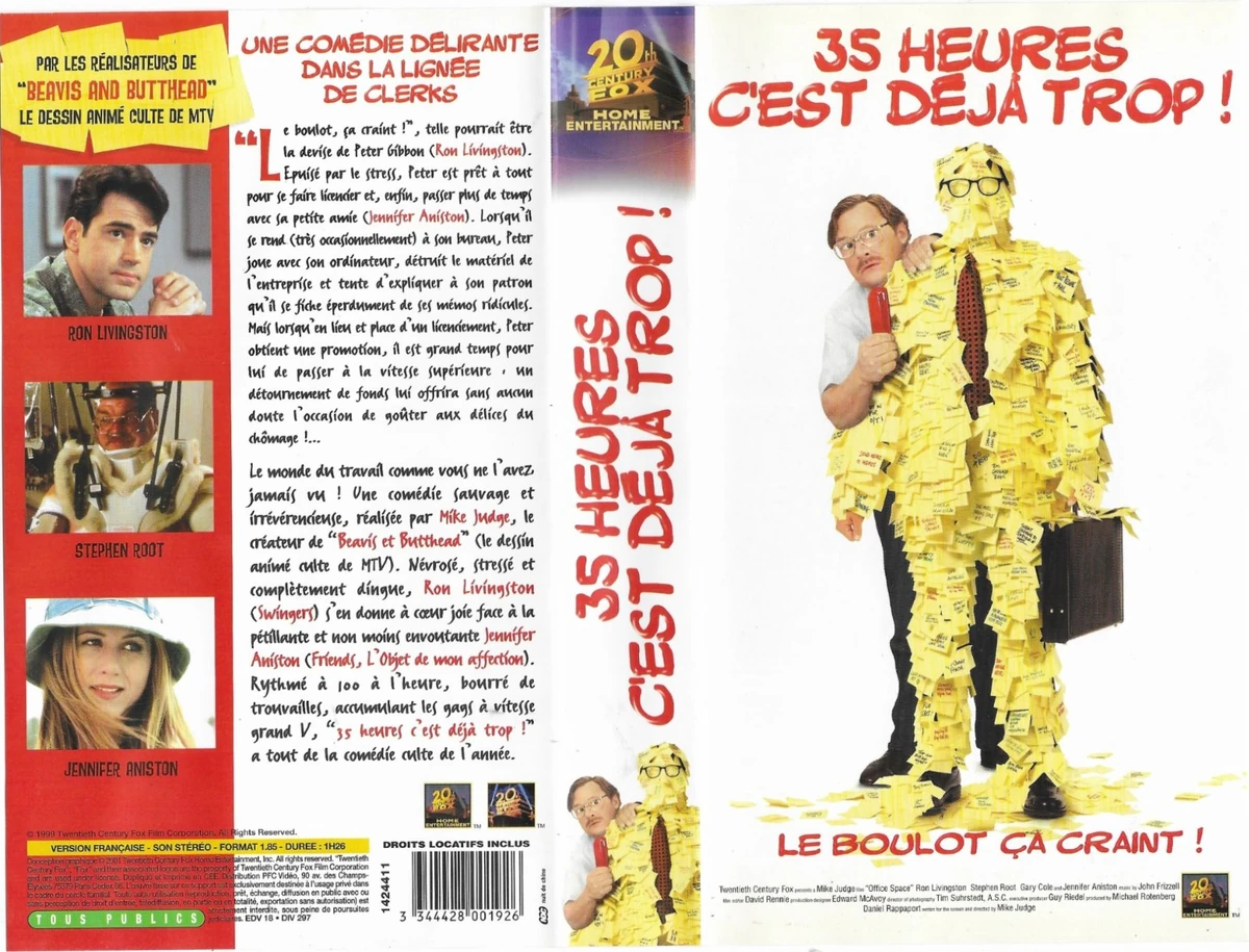 20th Century Fox (France) - 35 heures c'est déjà trop ! (2001) (Location) | Wiki VHS | Fandom