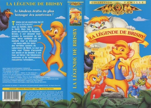 MGM/UA Home Video (France) - La légende de Brisby (1999) (Vente) | Wiki ...