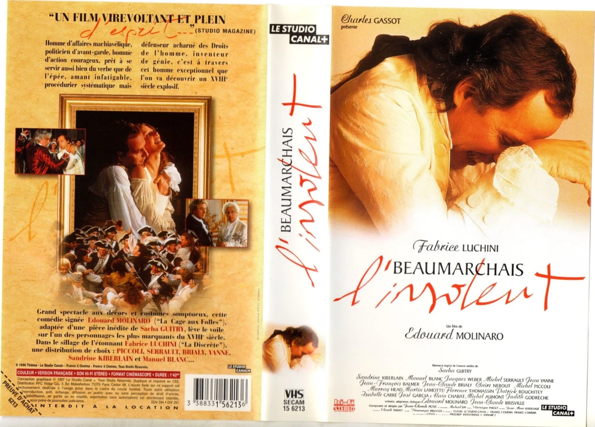 Le Studio Canal + (France) - Beaumarchais l'insolent (1997) (Vente ...