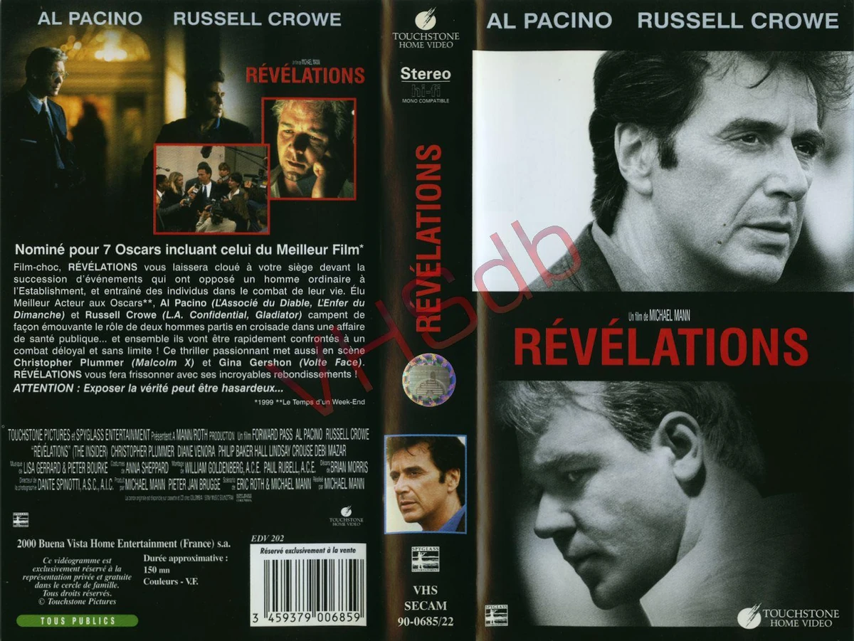 Touchstone Home Video (France) - Révélations (2000) (Vente) | Wiki VHS ...