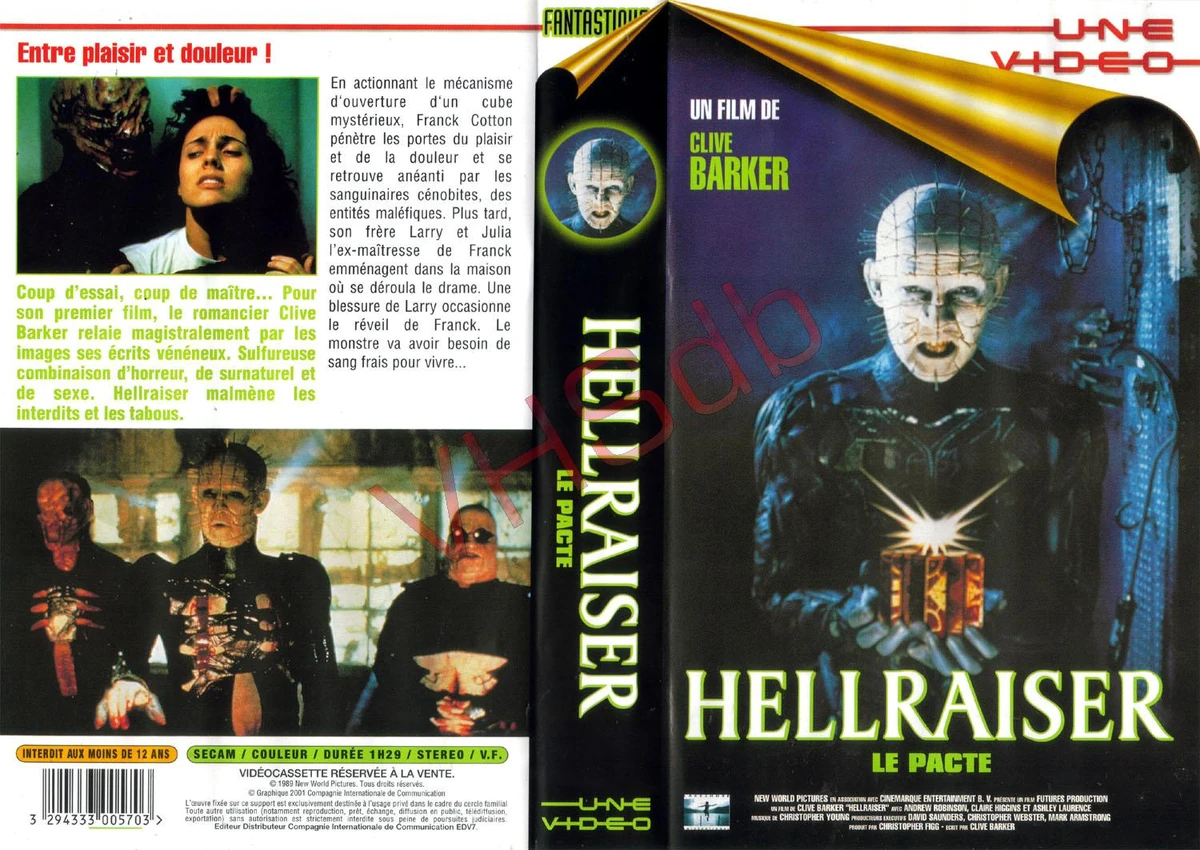 Une Video (France) - Hellraiser, le pacte (2001) (Vente) | Wiki VHS | Fandom