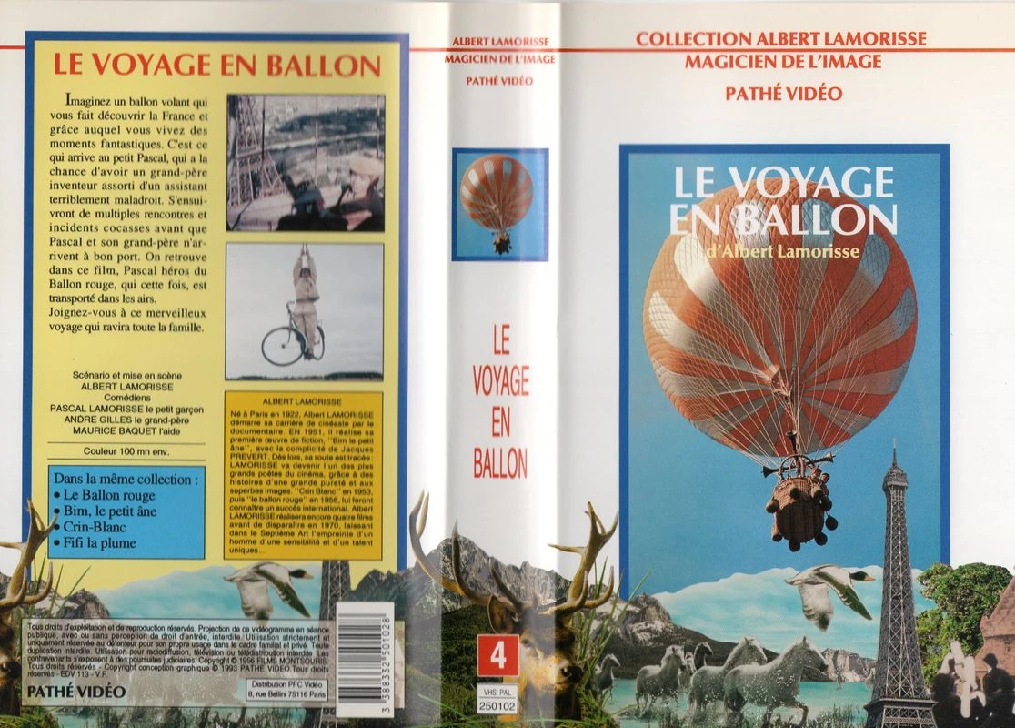 Pathé Vidéo (France) - Le voyage en ballon (1993) (Vente) | Wiki VHS ...