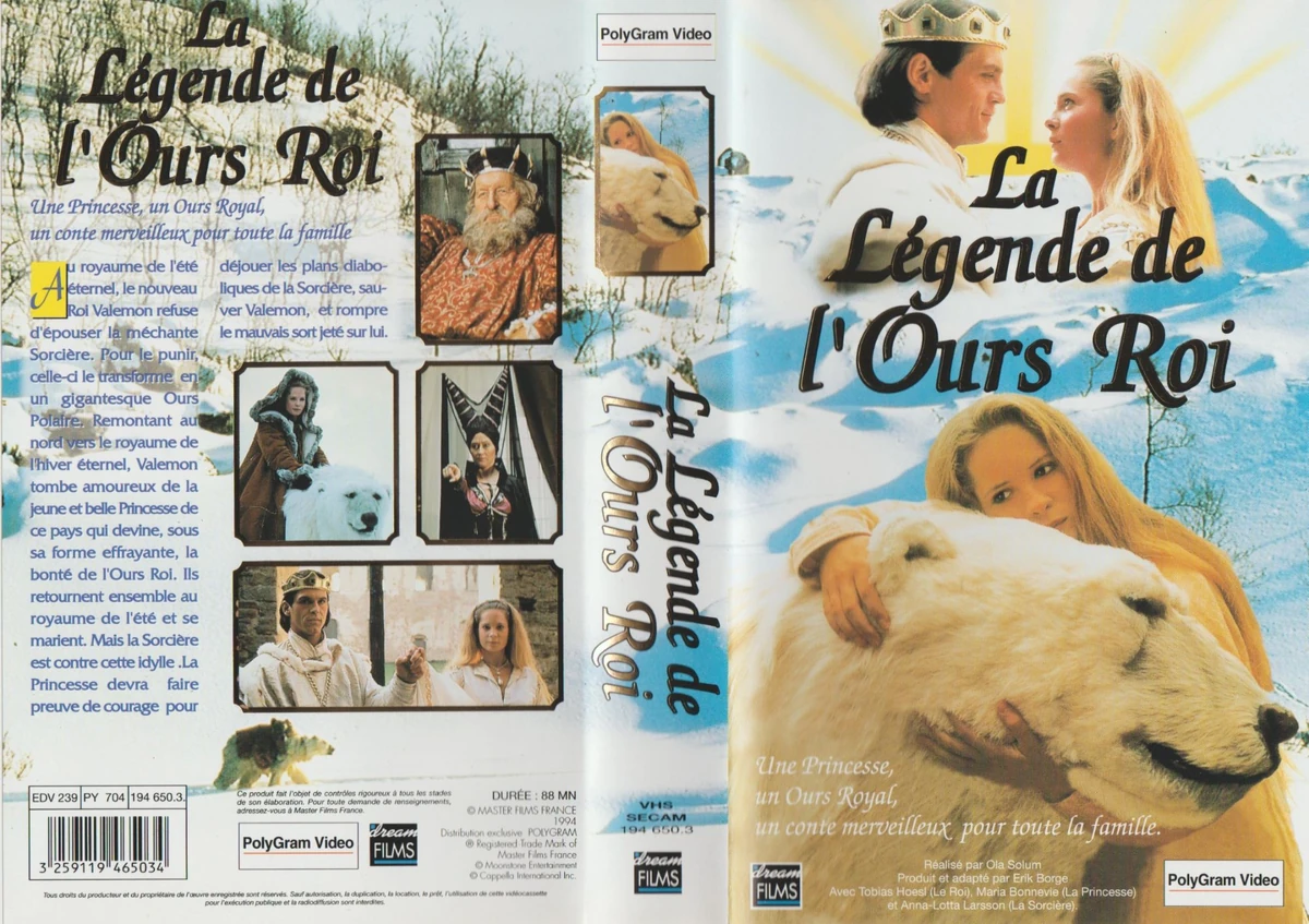 Dream Films (France) - La légende de l'ours roi (1994) (Vente) | Wiki ...