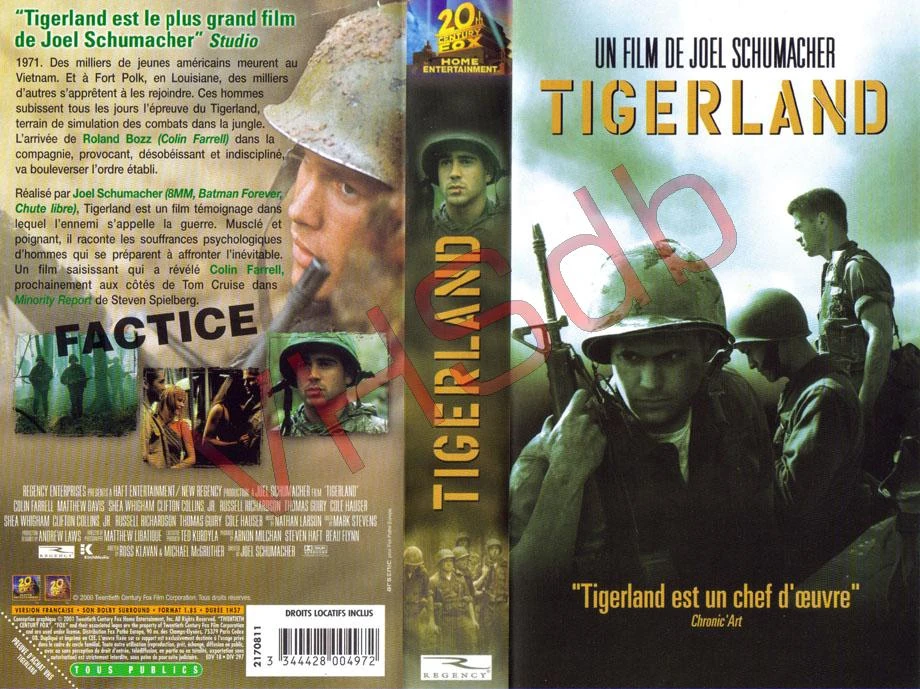 20th Century Fox (France) - Tigerland (2001) (Location) | Wiki VHS | Fandom