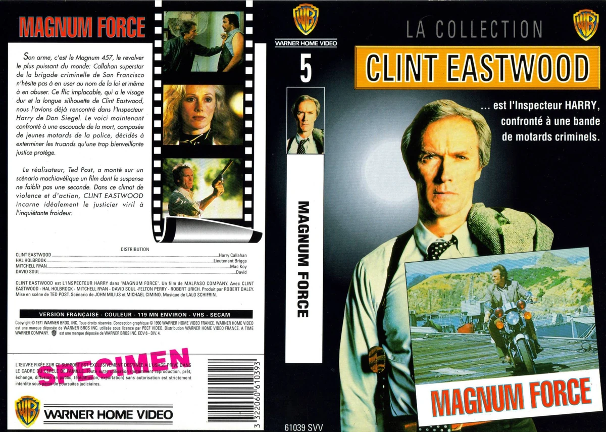 Warner Home Video (France) - Magnum Force (1990) (Vente) | Wiki VHS ...