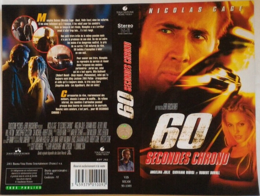 Touchstone Home Video (France) - 60 secondes chrono (2001) (Vente ...