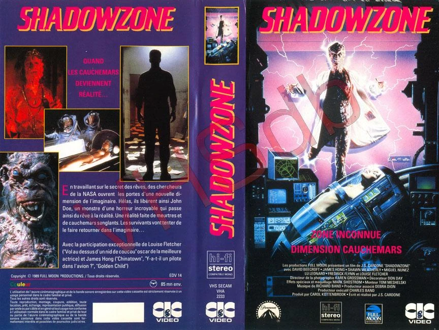 CIC Video (France) - Shadowzone (1990) (Location) | Wiki VHS | Fandom
