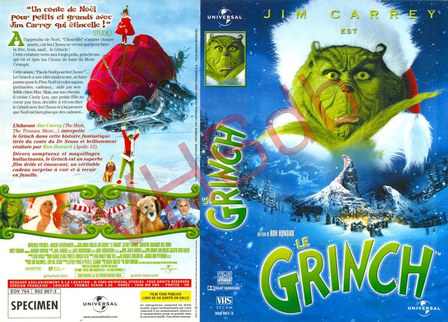 Universal (France) - Le Grinch (2001) (Location) | Wiki VHS | Fandom