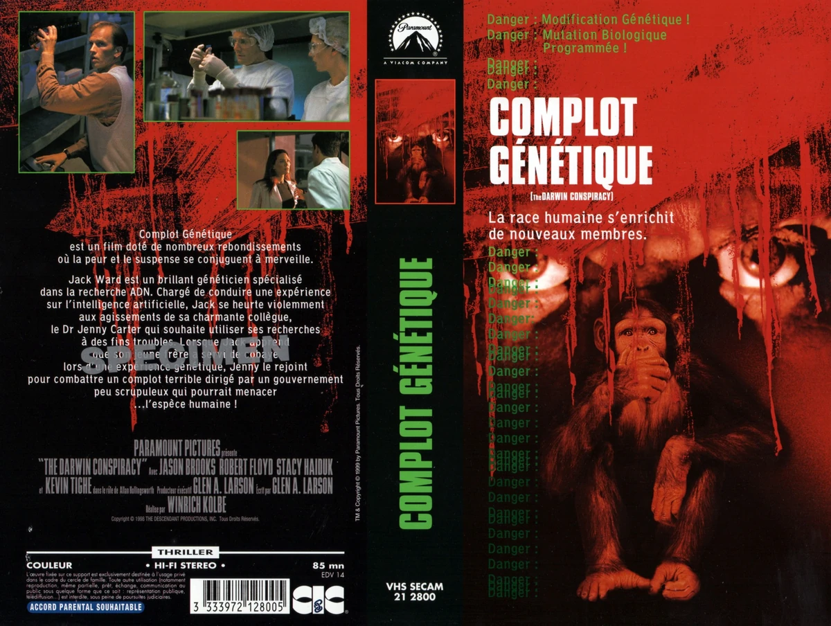 CIC/Paramount (France) - Complot génétique (1999) (Location) | Wiki VHS | Fandom