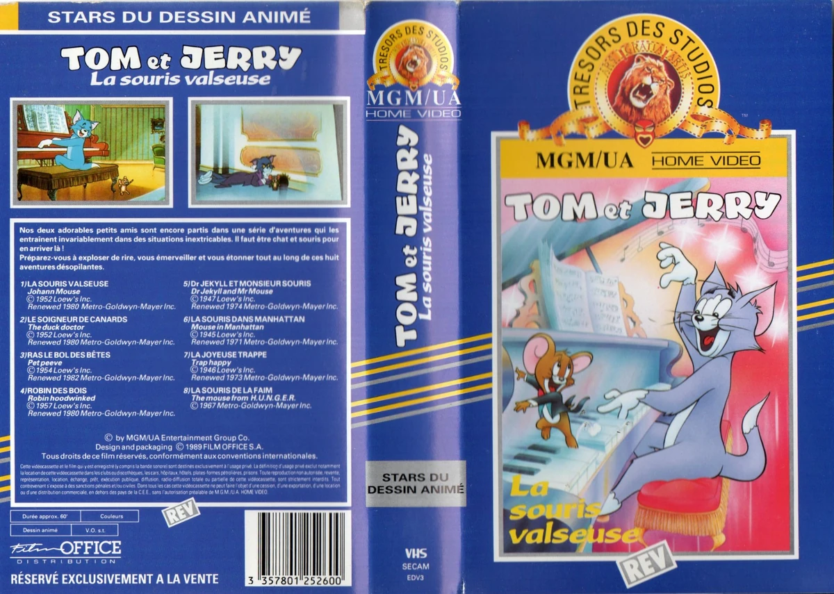 MGM/UA Home Video (France) - Tom et Jerry : La souris valseuse (1989 ...