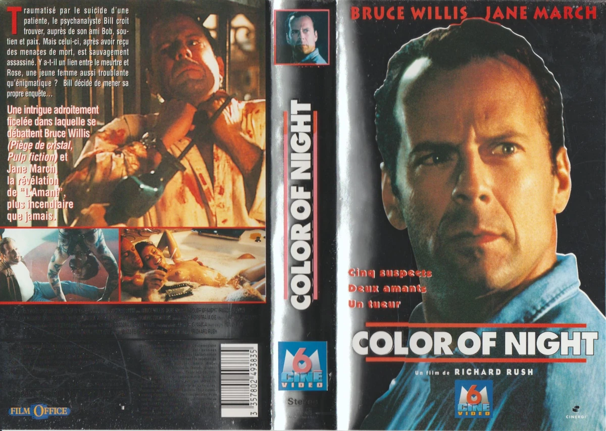 M6 Ciné Vidéo (France) - Color of Night (1997) (Vente) | Wiki VHS | Fandom