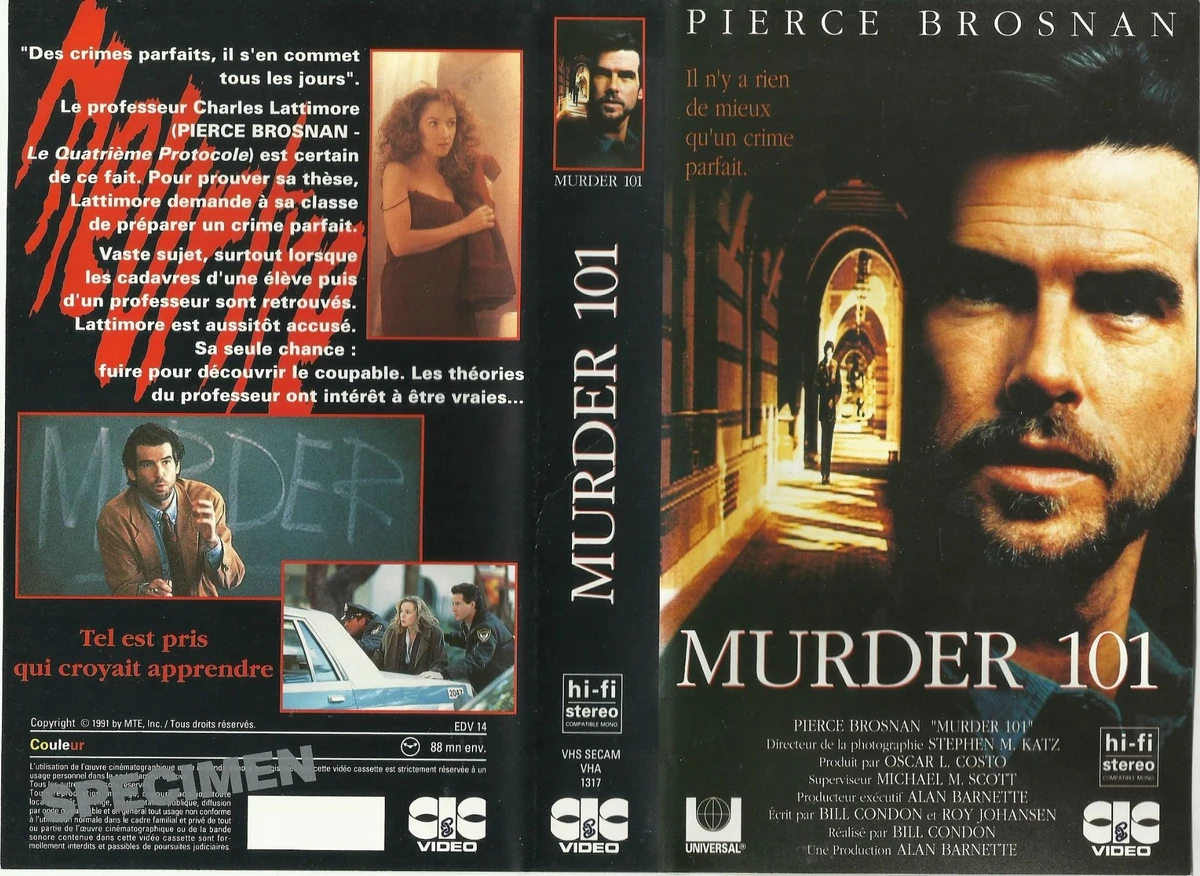CIC Video (France) - Murder 101 (1991) (Location) | Wiki VHS | Fandom
