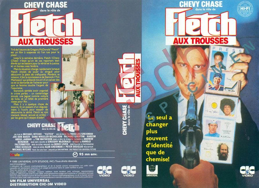 CIC Video (France) - Fletch aux trousses (1986) (Location) | Wiki VHS ...