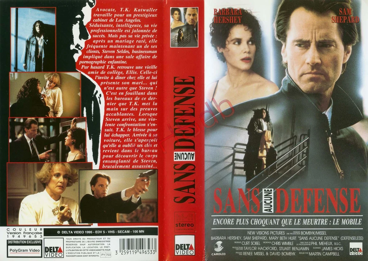 Delta Vidéo (France) - Sans aucune défense (1995) (Vente) | Wiki VHS | Fandom