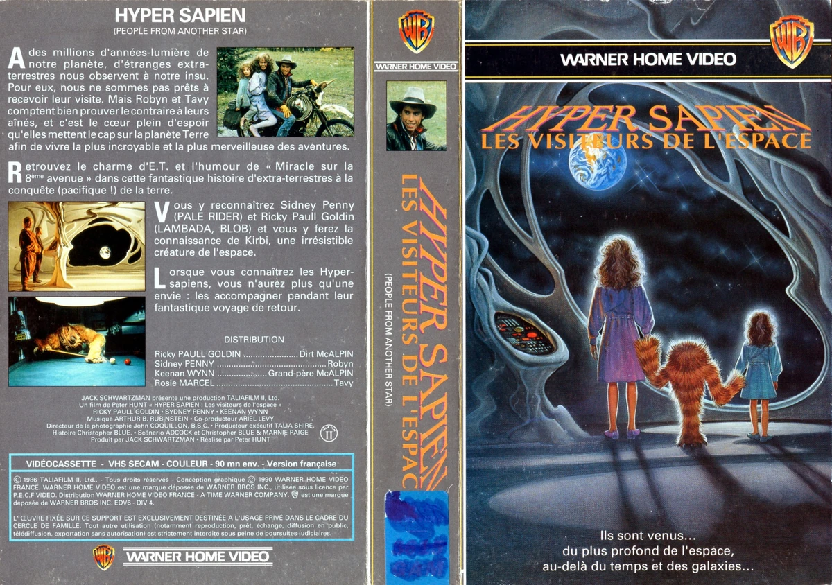 Warner Home Video (France) - Hyper Sapien : Les visiteurs de l'espace (1990) (Location) | Wiki ...