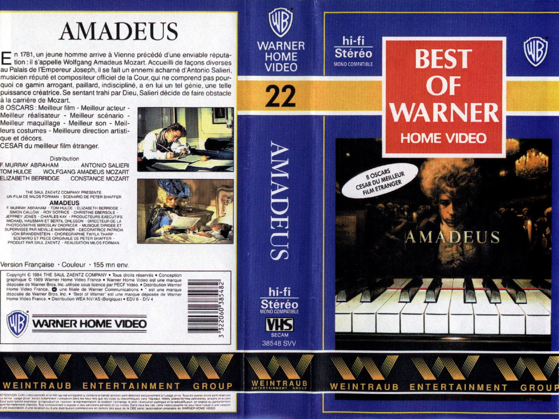 Warner Home Video (France) - Amadeus (1989) (Vente) | Wiki VHS | Fandom