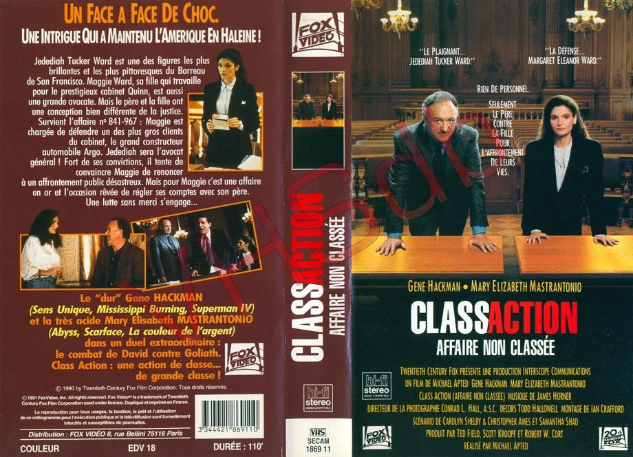 Fox Video (France) - Class Action (1991) (Location) | Wiki VHS | Fandom
