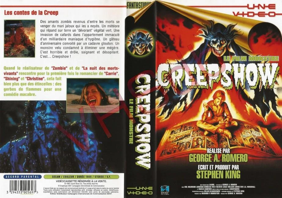 Une Video (France) - Creepshow (2001) (Vente) | Wiki VHS | Fandom
