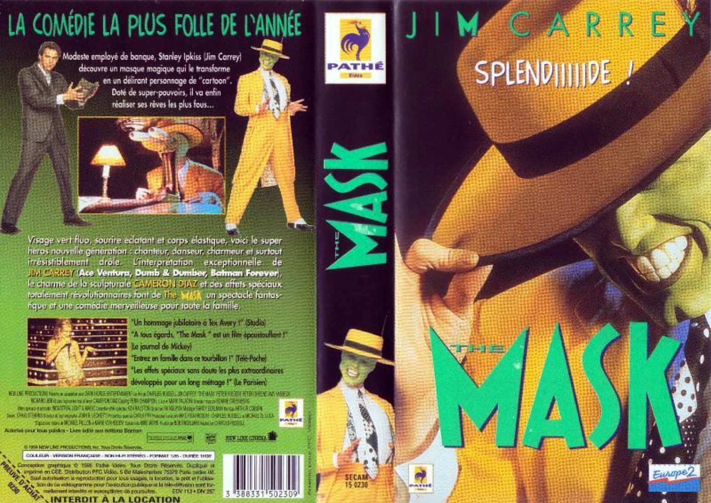 Pathé Vidéo (France) - The Mask (1995) (Vente) | Wiki VHS | Fandom