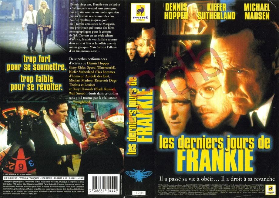 Pathé Vidéo (France) - Les derniers jours de Frankie (1998) (Location ...