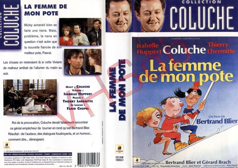 Pathé Vidéo (France) - La femme de mon pote (1996) (Vente) | Wiki VHS ...