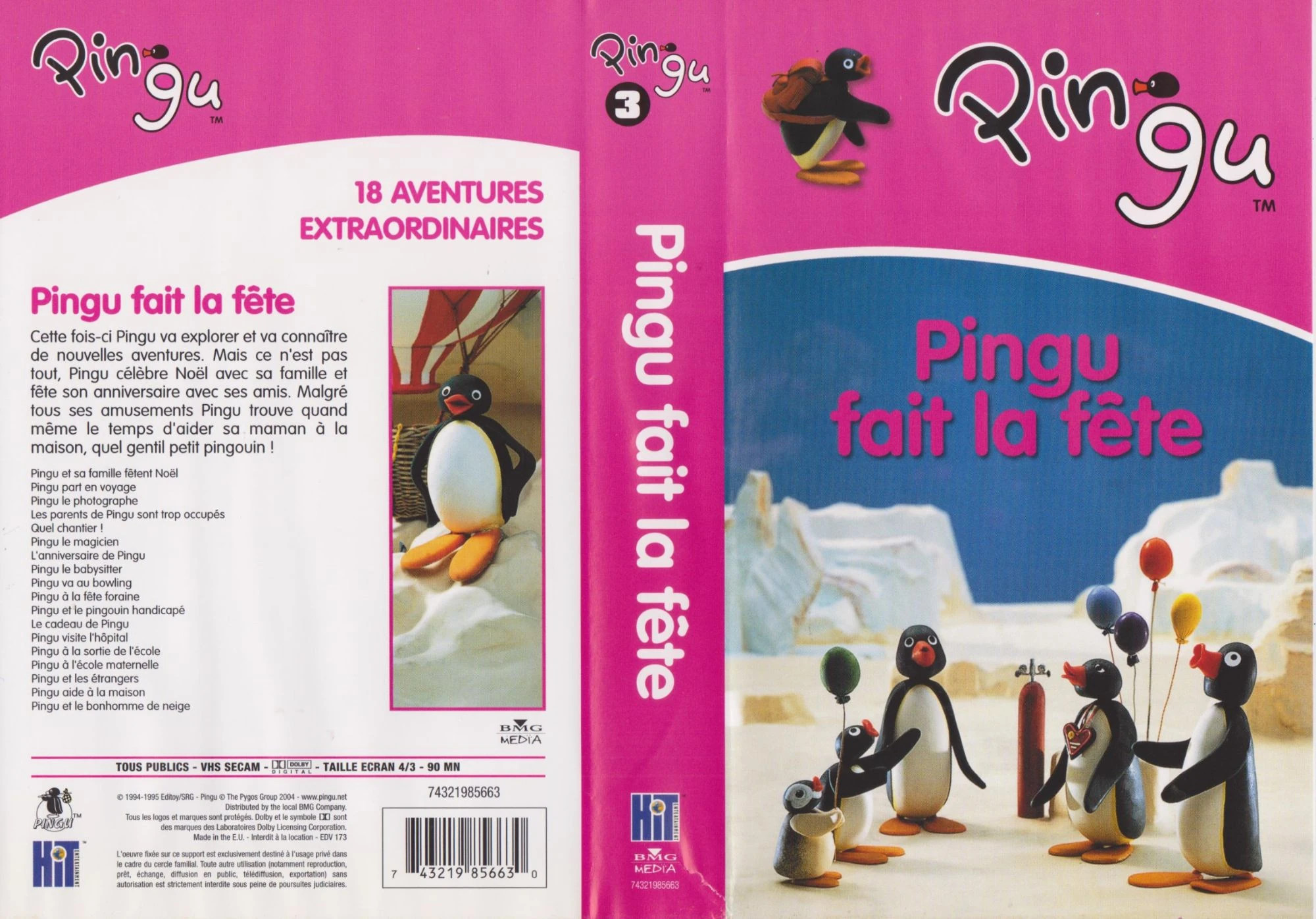 BMG Media (France) - Pingu fait la fête (2004) (Vente) | Wiki VHS | Fandom