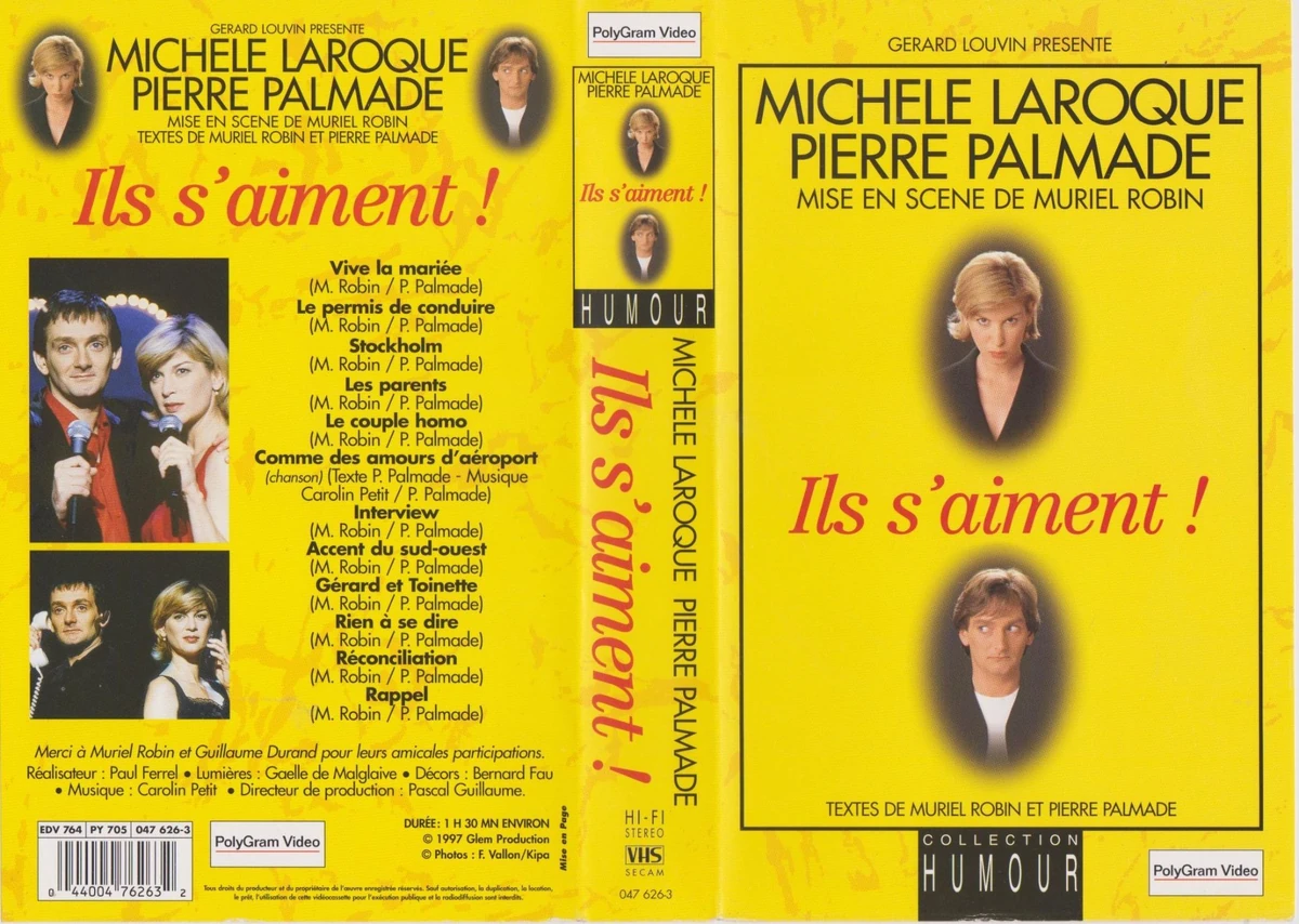Polygram Video (France) - Michèle Laroque et Pierre Palmade : Ils s'aiment ! (1997) (Vente ...
