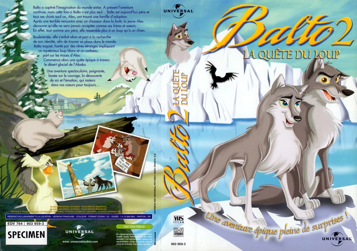 Universal (France) - Balto 2 : La Quête du loup (2001) (Location ...