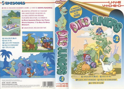 Une Video (France) - Dino Juniors Vol.2 (1998) (Vente) | Wiki VHS | Fandom