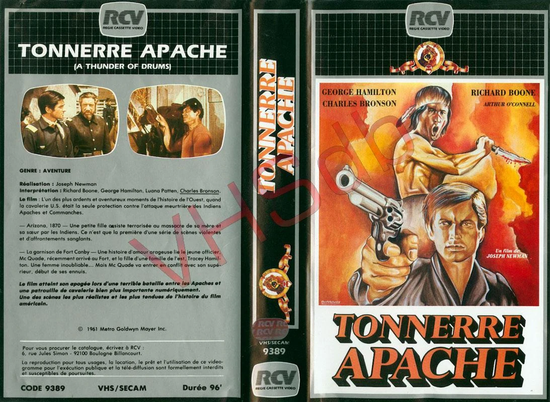 Régie Cassette Vidéo (France) - Tonnerre Apache (1983) (Location) | Wiki VHS | Fandom