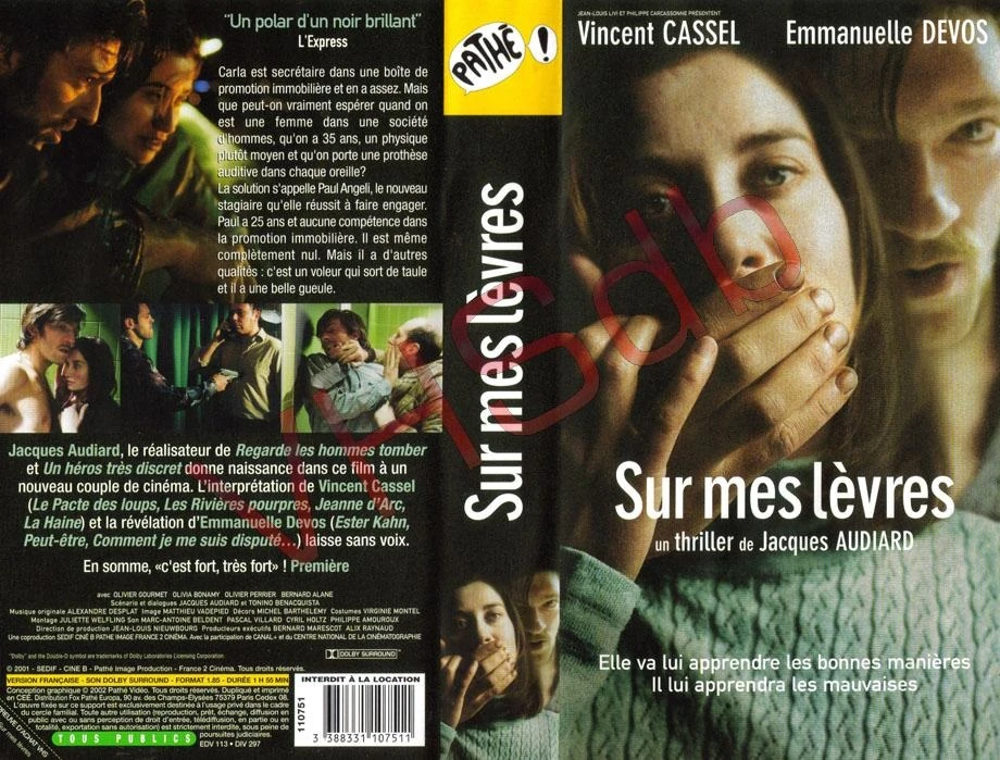Pathé Vidéo (France) - Sur mes lèvres (2002) (Vente) | Wiki VHS | Fandom